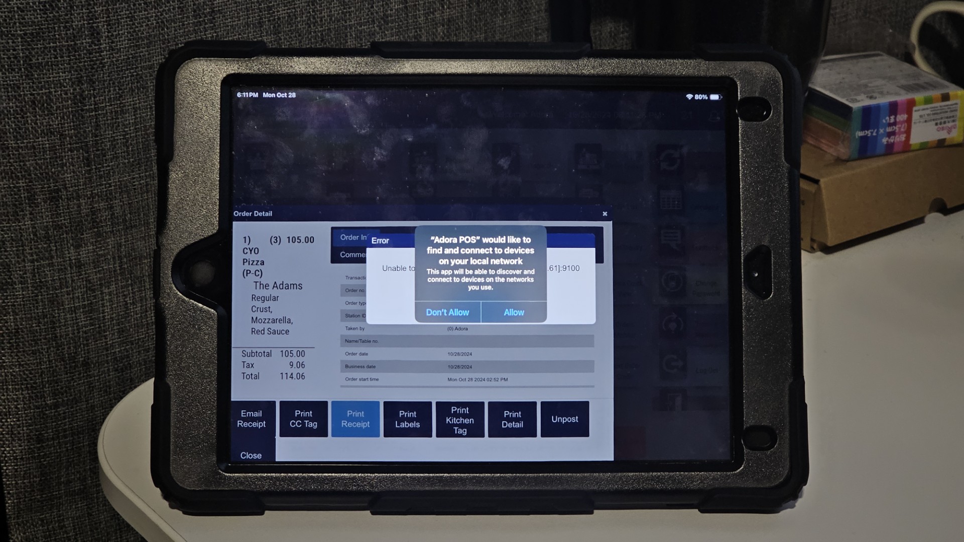 iPad Printer / Credit Card Reader Troubleshooting – Adora POS